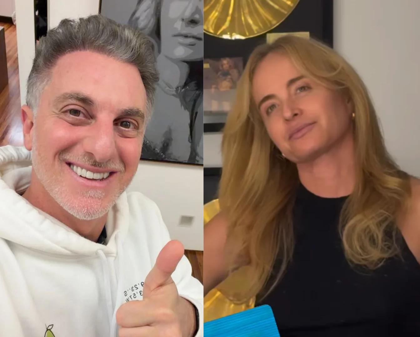 Angélica revela o que Luciano Huck está proibido de mostrar nas redes