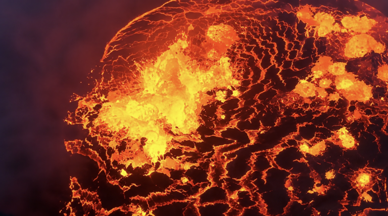 What happens if you fall into a volcano?