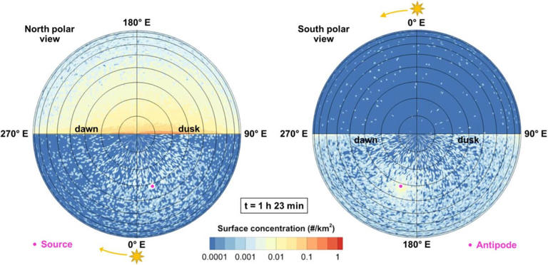 Mercury may have gotten its polar ice from a single giant impact that ...