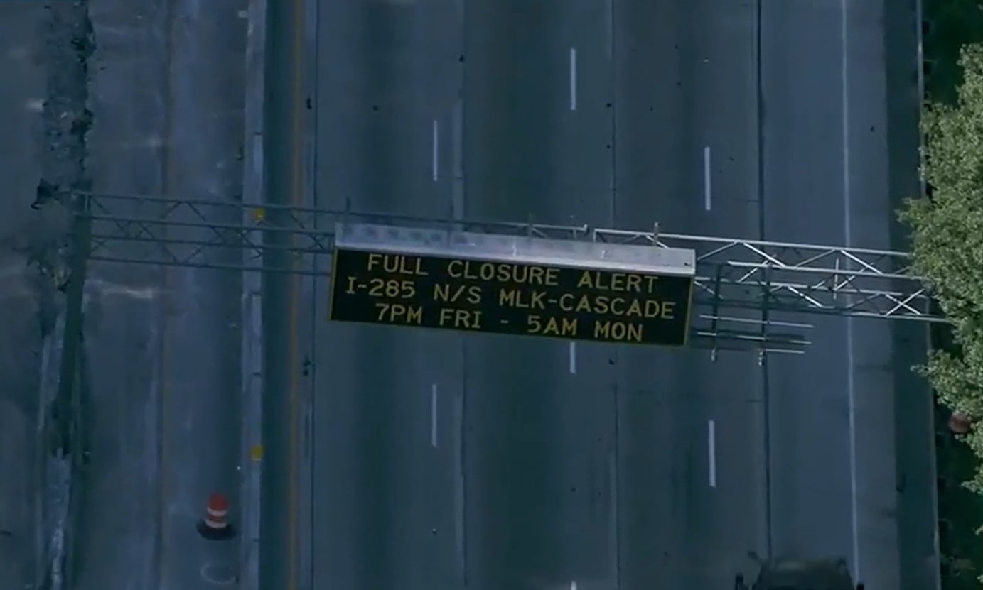 I-285 round 2: Full weekend closure set for June 5-8