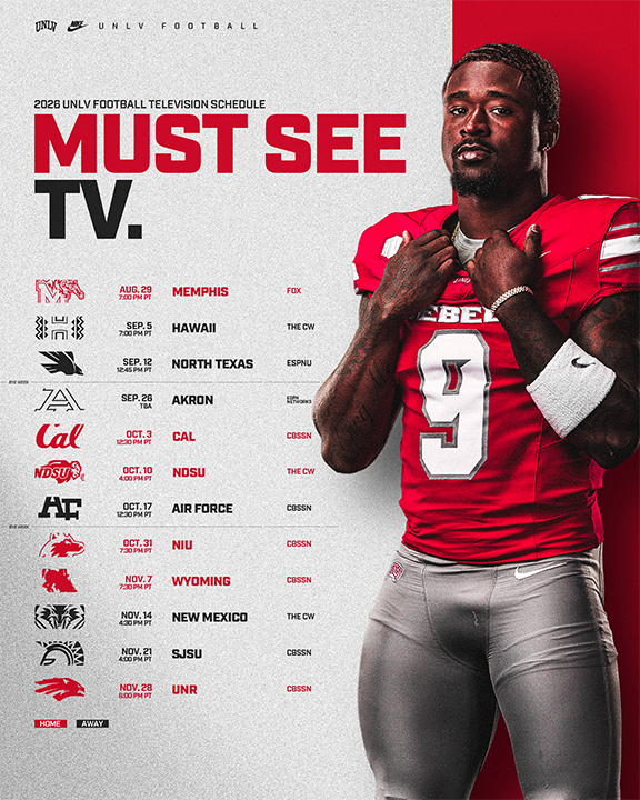 UNLV football to usher in 2026 season on FOX as part of full slate of ...