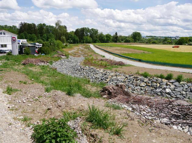 Kempten: Eine 324 Meter lange Flutmulde fängt Hochwasser des Bleicher ...