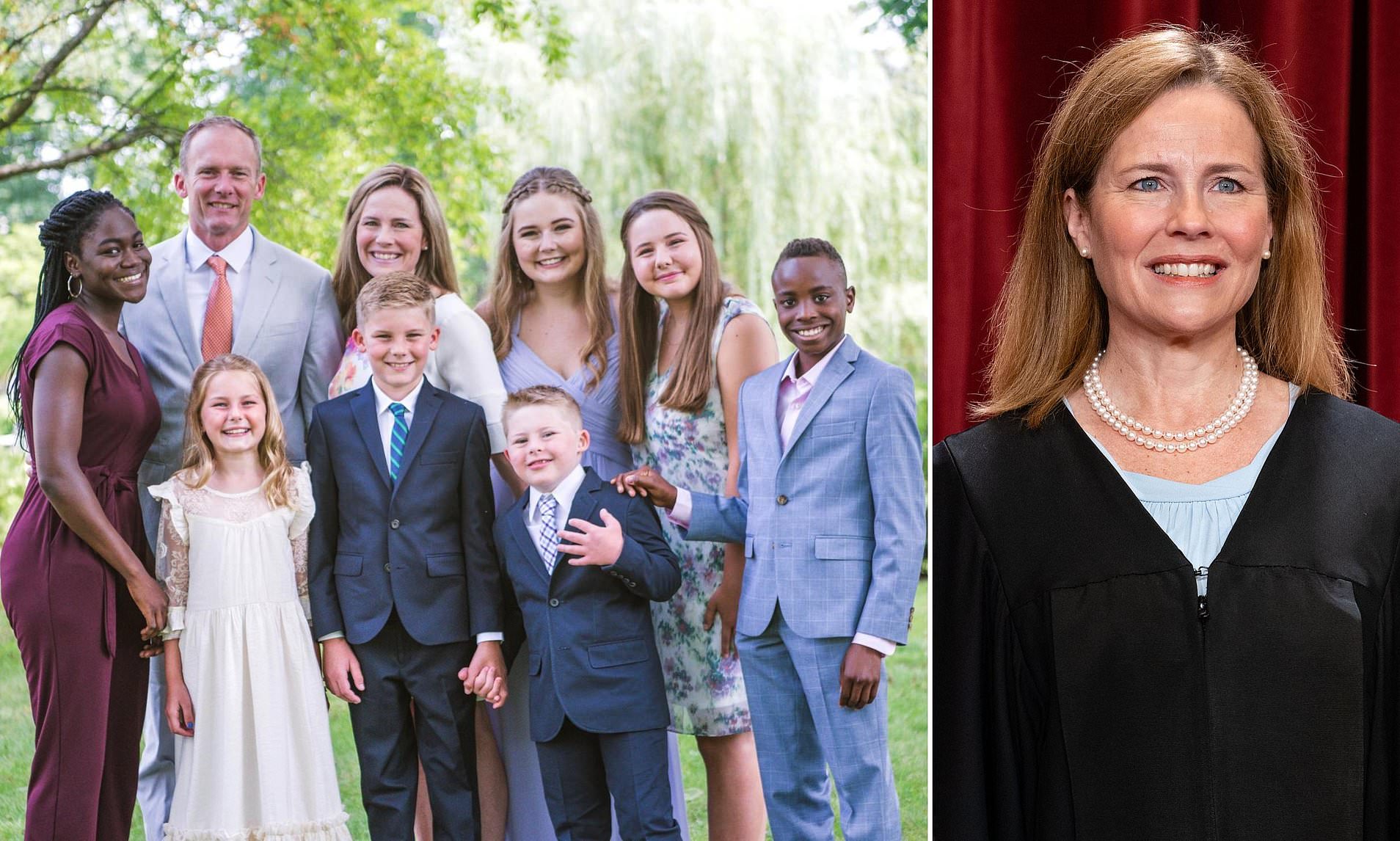 Mom-of-seven Amy Coney Barrett targeted in chilling call as cops rush ...