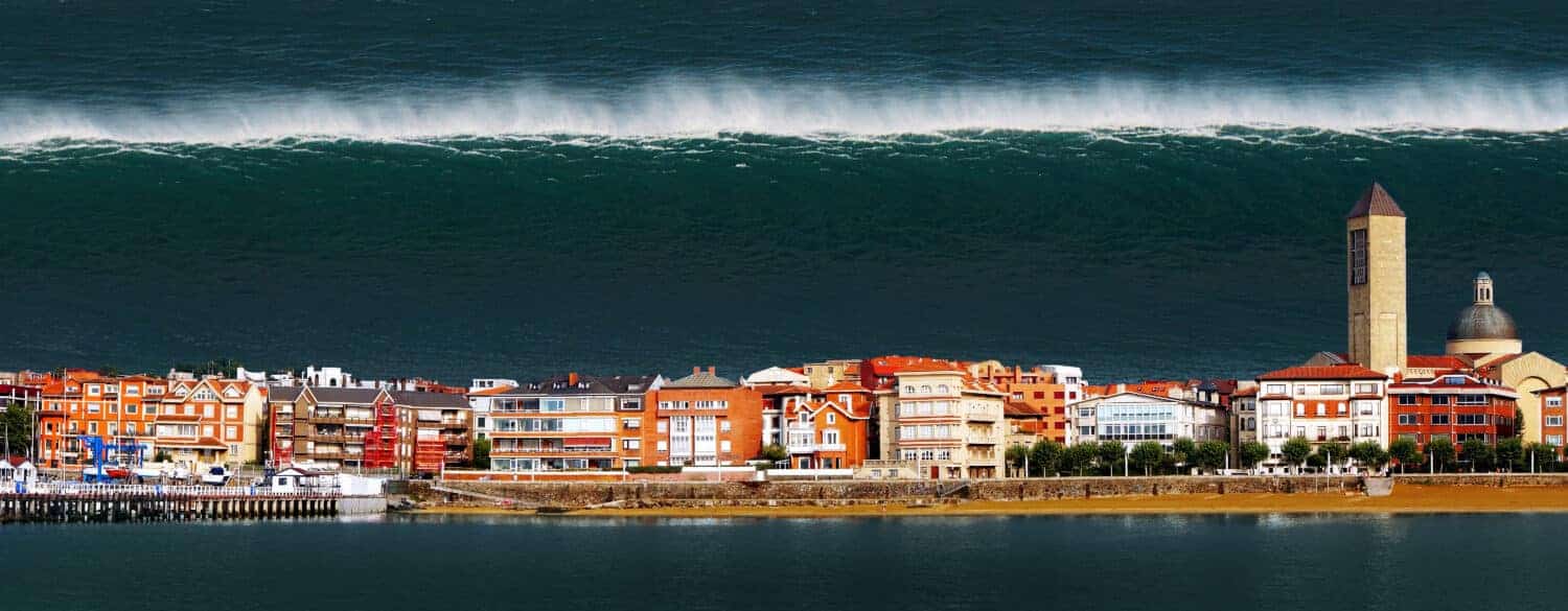 The California tsunami that destroyed nearly 300 homes and buildings
