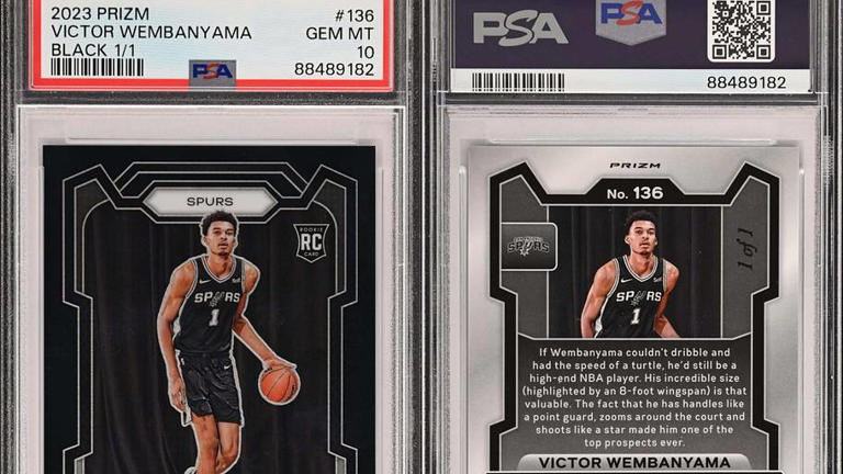 Victor Wembanyama rookie card breaks nebula record