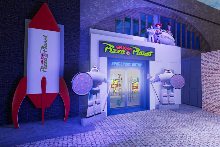 Papa Johns is launching Pizza Planet pop-ups for “Toy Story 5” inspired ...