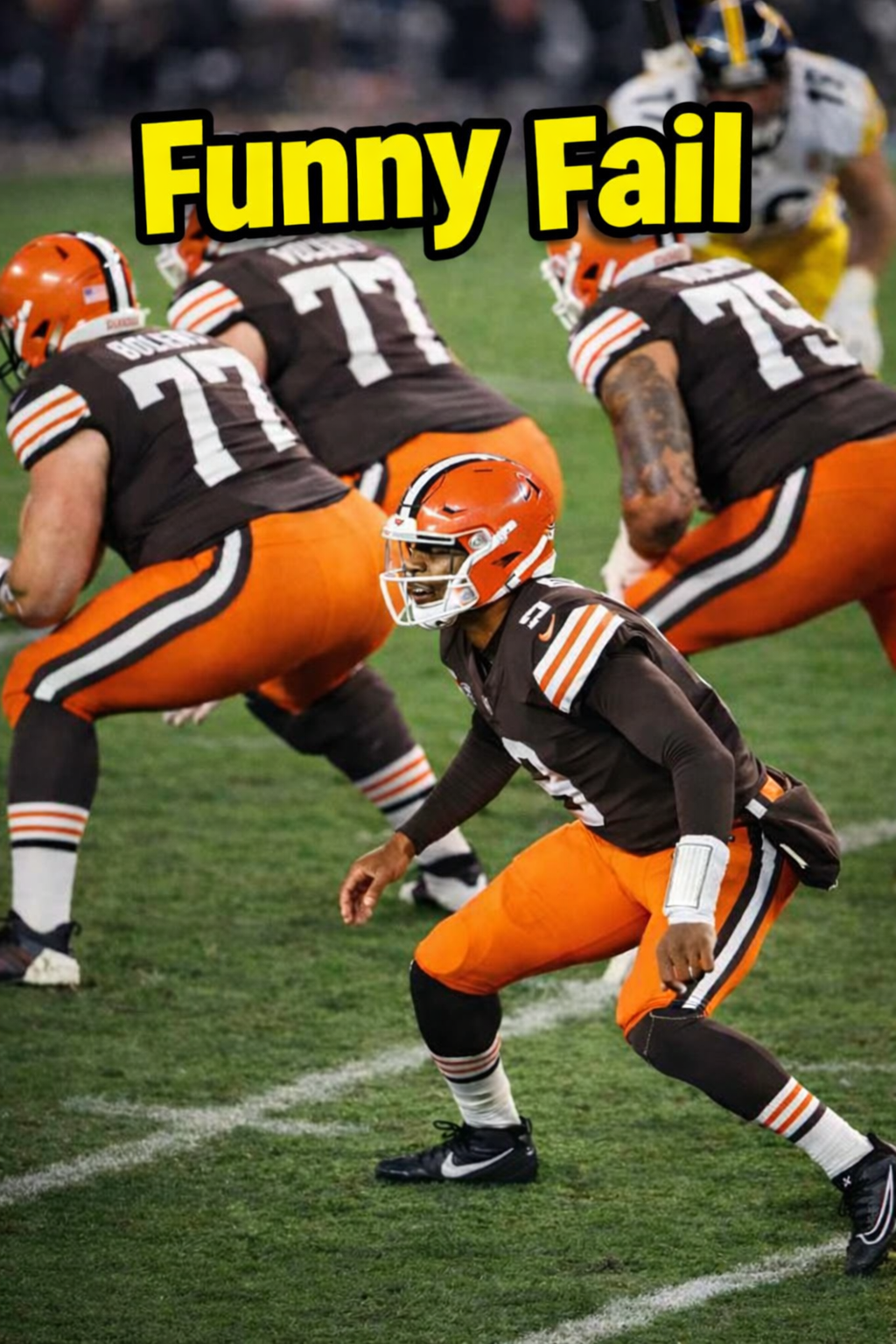 Jameis Winston tries hard count vs Pittsburgh Steelers (funny fail)