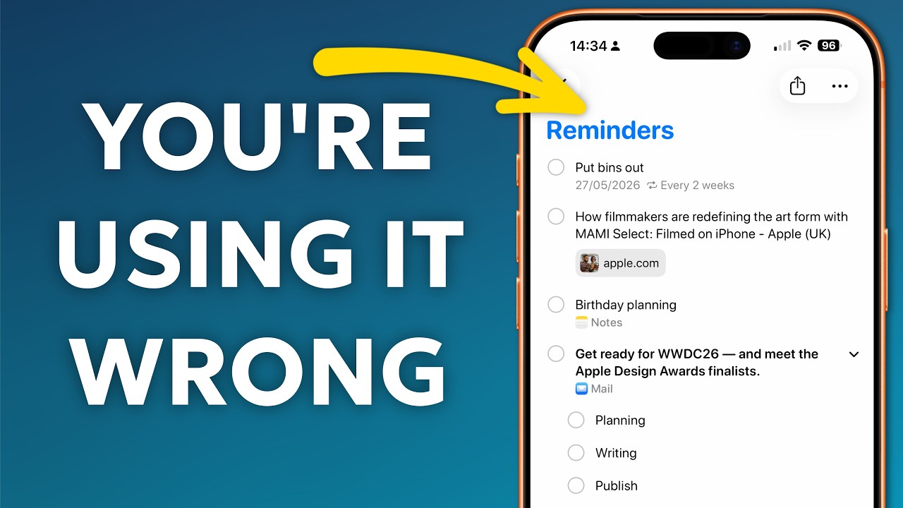 I discovered 50 secret tips for reminders 📱