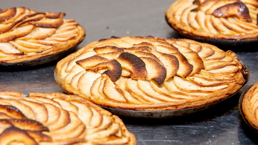 Cozy up with rustic French apple cake