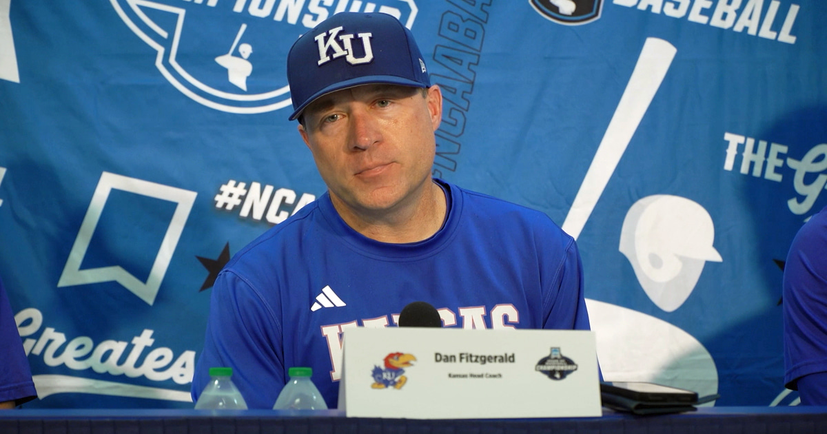 Kansas baseball Dan Fitzgerald, Mungarrieta, Rahe preview Northeastern