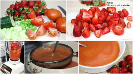 Gazpacho de fresas, el mejor gazpacho con sabor afrutado