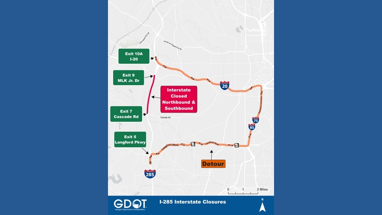 Weekend shutdown of I-285 set for June 5-8, GDOT warns of major delays