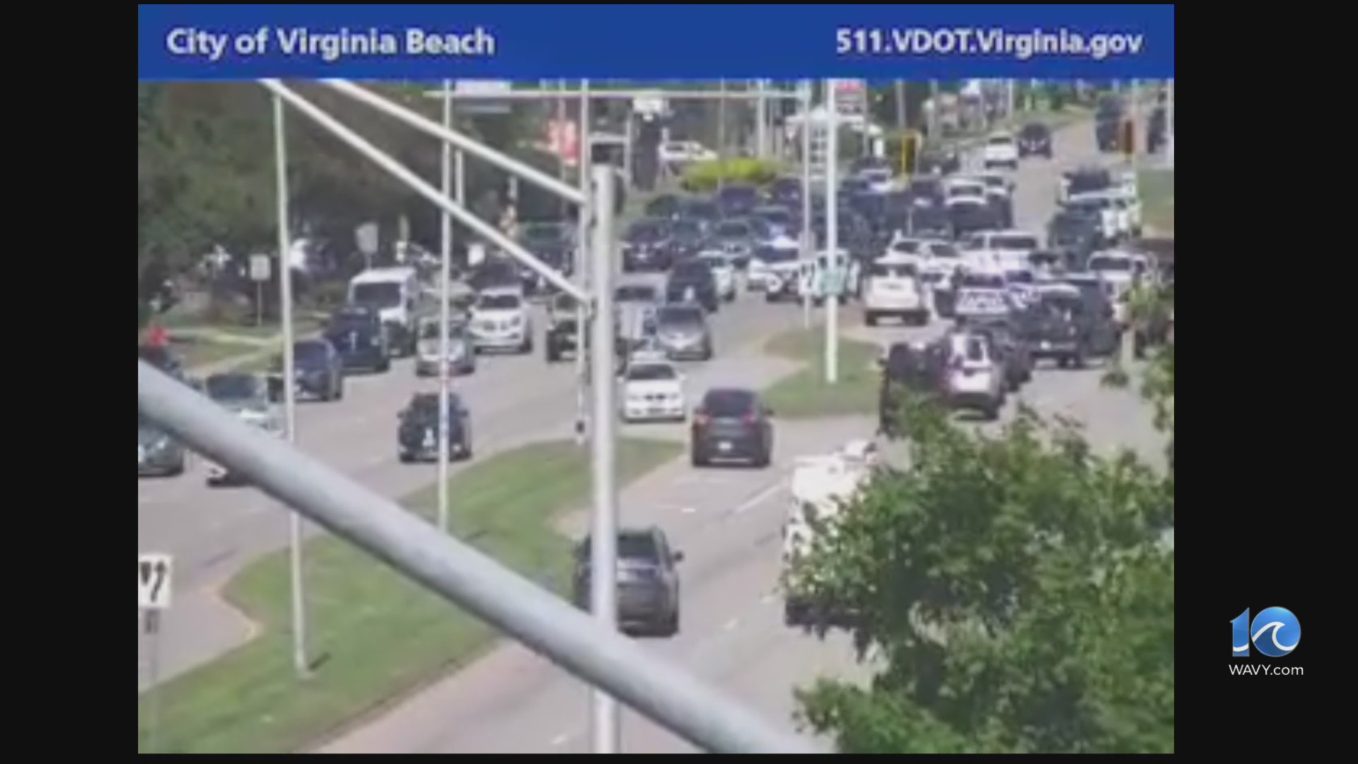 Congestion on Virginia Beach Blvd. after 2-vehicle crash