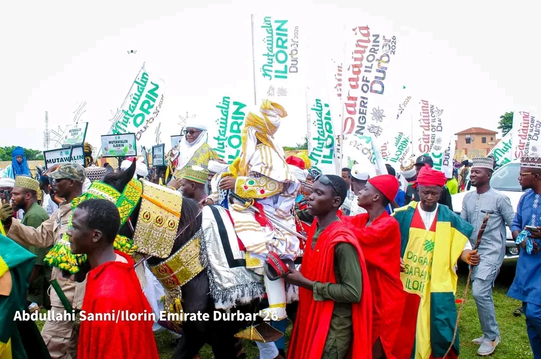 Photos: AbdulRazaq, Emir of Ilorin lead thousands at Kwara Durbar
