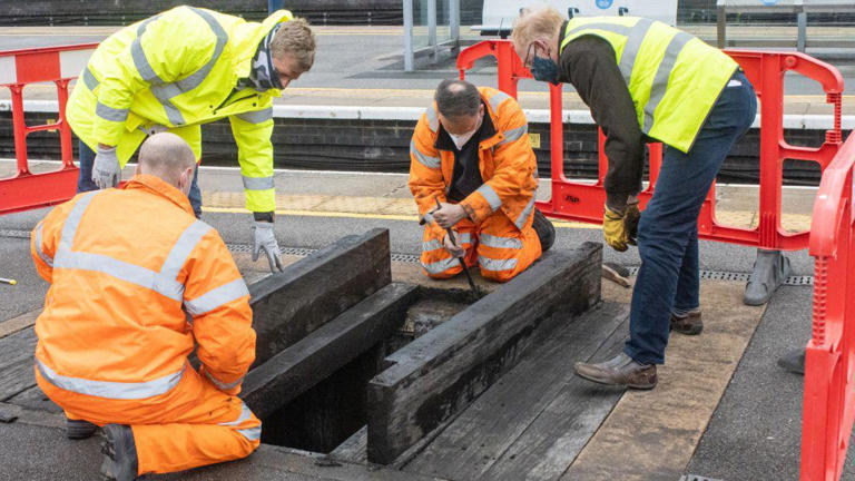 Hidden waterway under railway station uncovered
