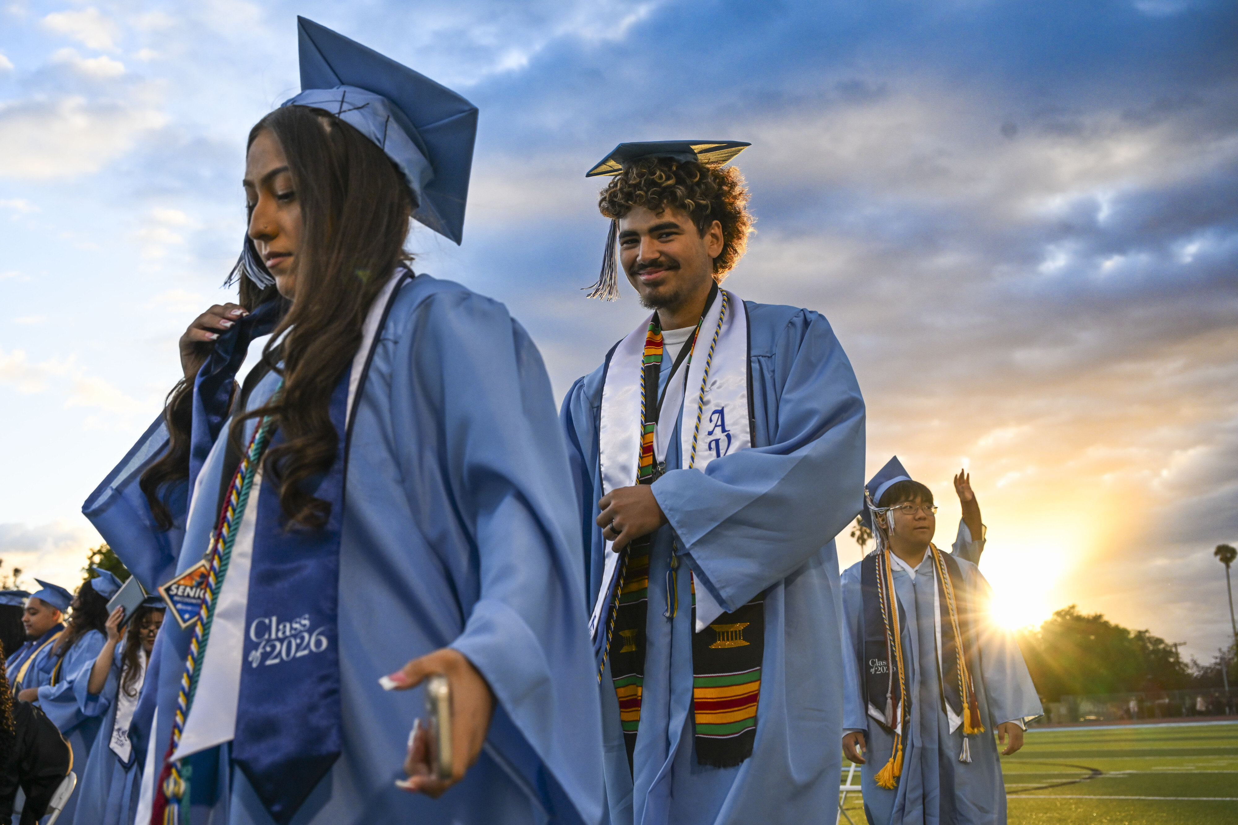 Graduation at Riverside’s Ramona High School is an upbeat affair