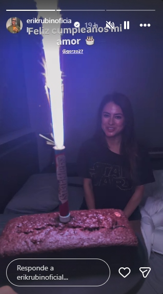 Erik Rubín celebra el cumpleaños de Geraldine Zárate con romántico ...
