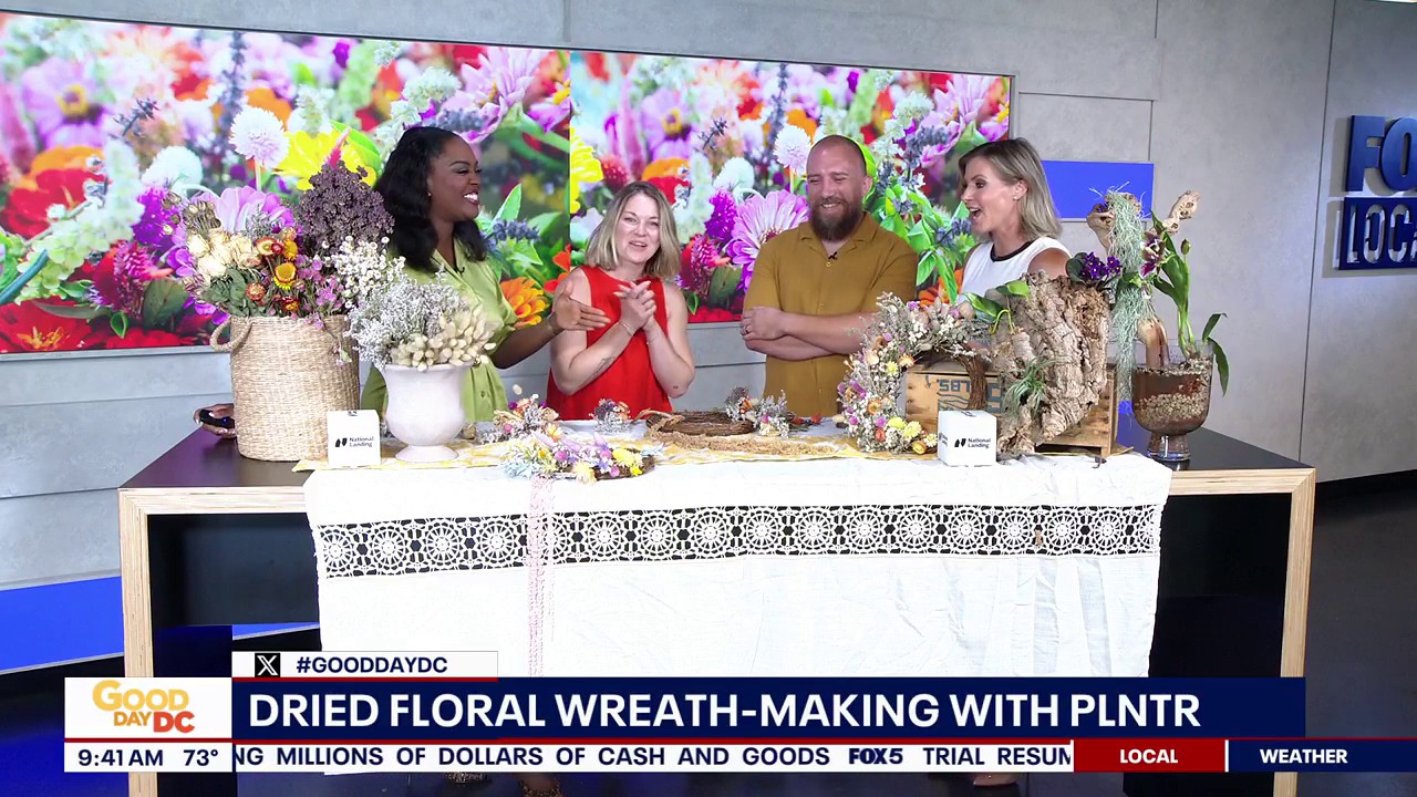 Dried floral wreath-making with PLNTR