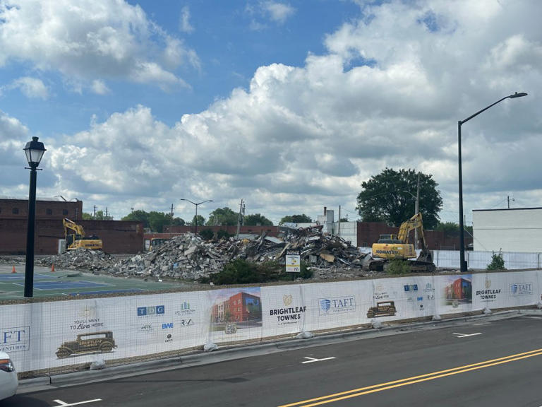 Demolition begins for new residential development near downtown Greenville