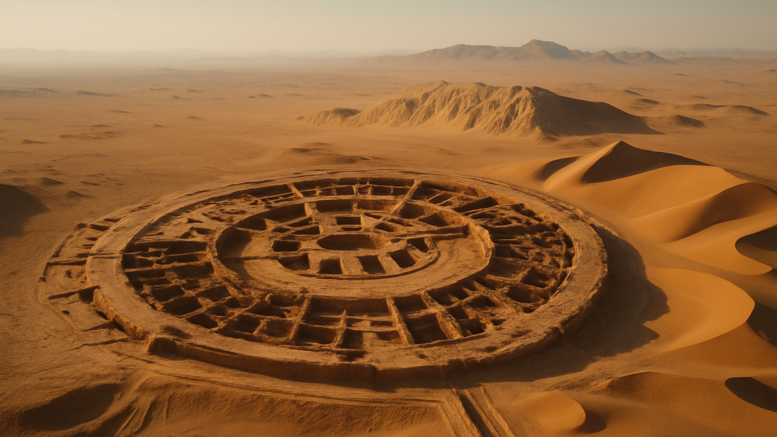 The 2,400-year-old circular fortress lost in the desert