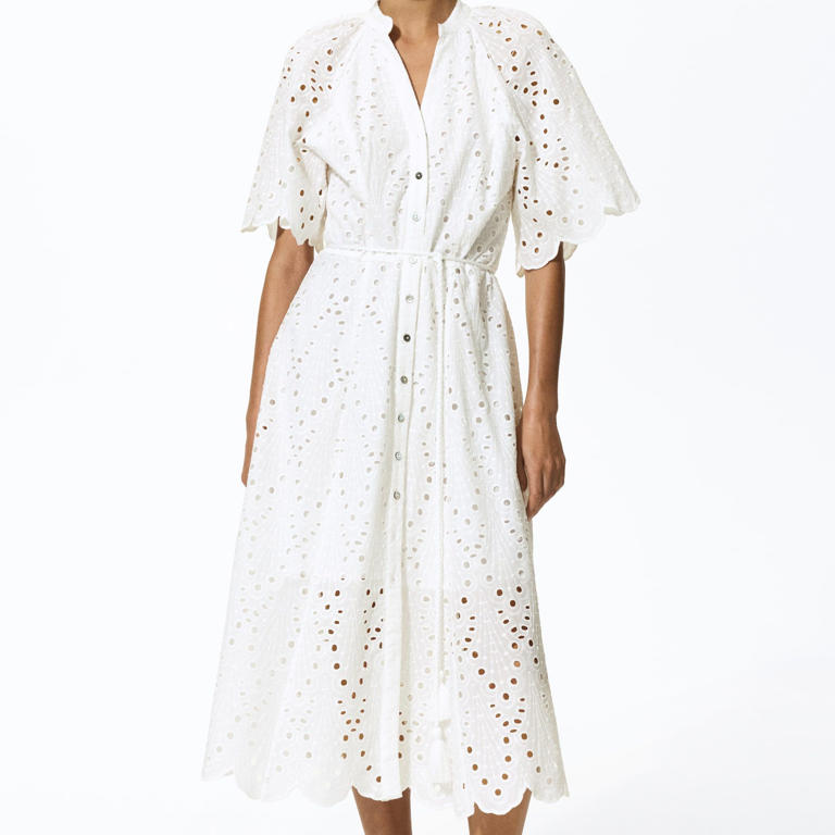 Out of heatwave outfit ideas? Zara Tindall's Broderie Anglaise dress is ...