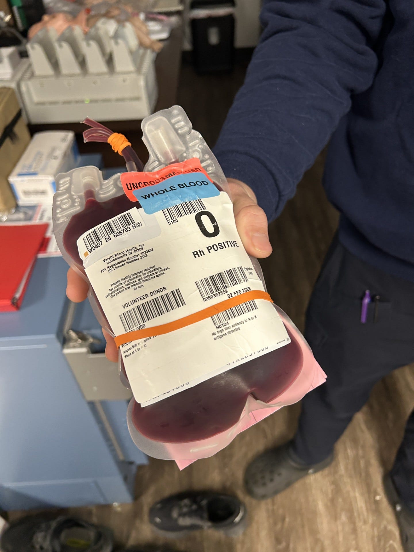 Clinton Co. EMS ambulances now carry whole blood in the field