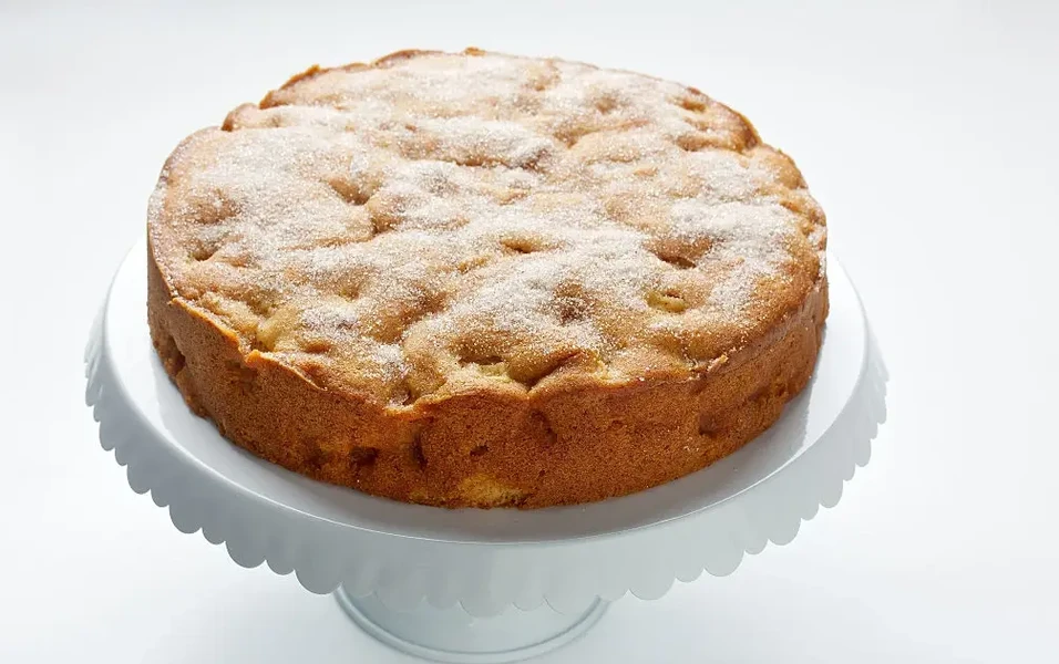 Cozy up with rustic French apple cake