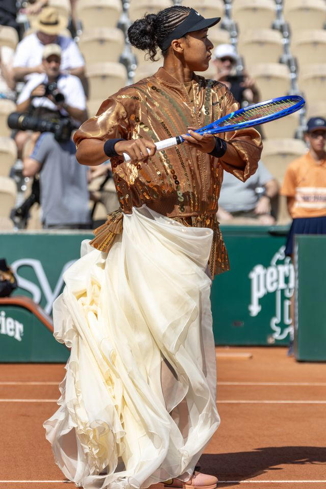Naomi Osaka's sparkling couture French Open looks are causing tension ...