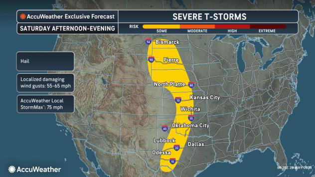 Damaging hail, powerful wind gusts to target Northwest, Great Plains as ...
