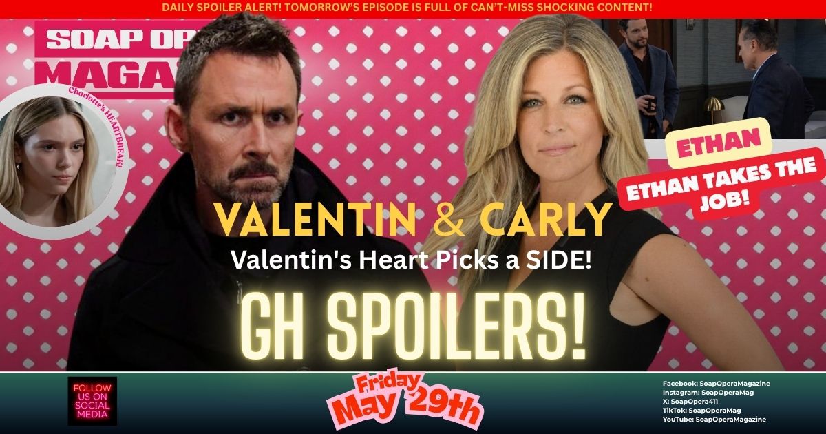 General Hospital spoilers – Friday, May 29: Valentin Cassadine's heart ...