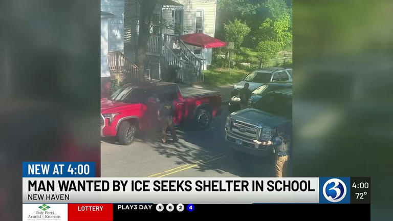 Father sought by ICE takes shelter in New Haven school
