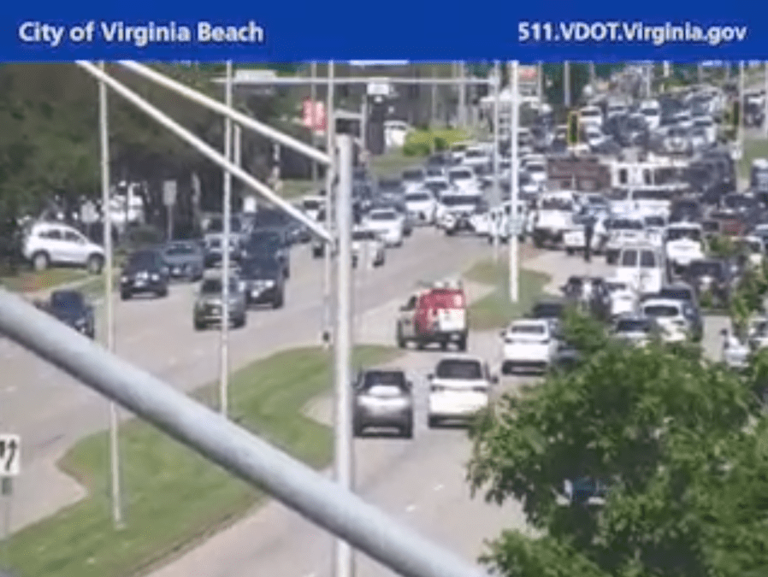 Congestion on Virginia Beach Blvd. after afternoon crash