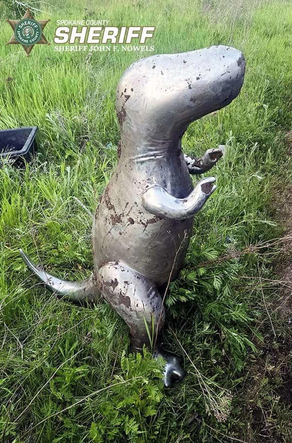 Stolen dinosaur unearthed after anonymous tip