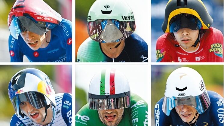 Darth Vader helmets streamline Giro time trials