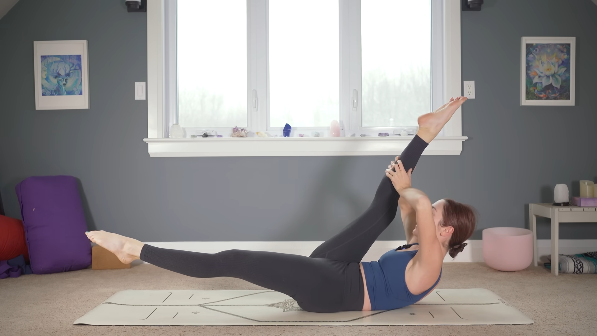 Quick pilates workout with no equipment needed