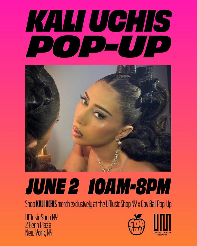 UMUSIC SHOP NY x GOV BALL Kali Uchis pop-up, NYC