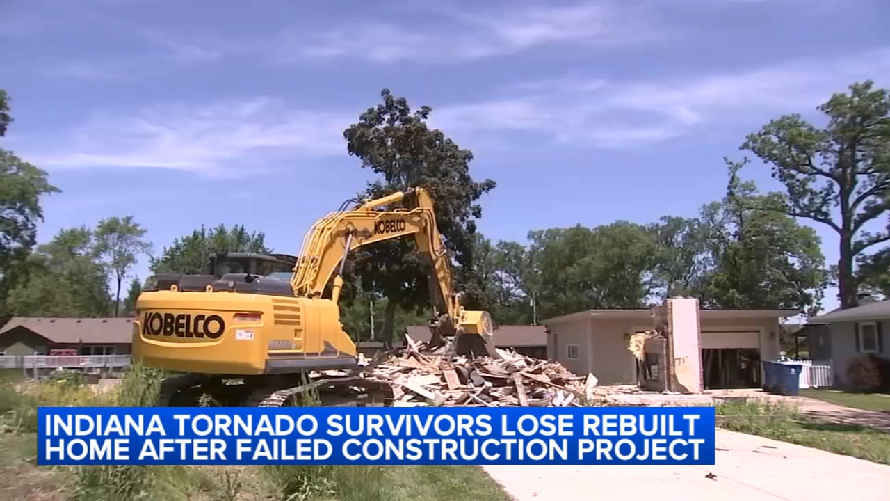 Cedar Lake, Indiana tornado survivors lose rebuilt home after failed ...