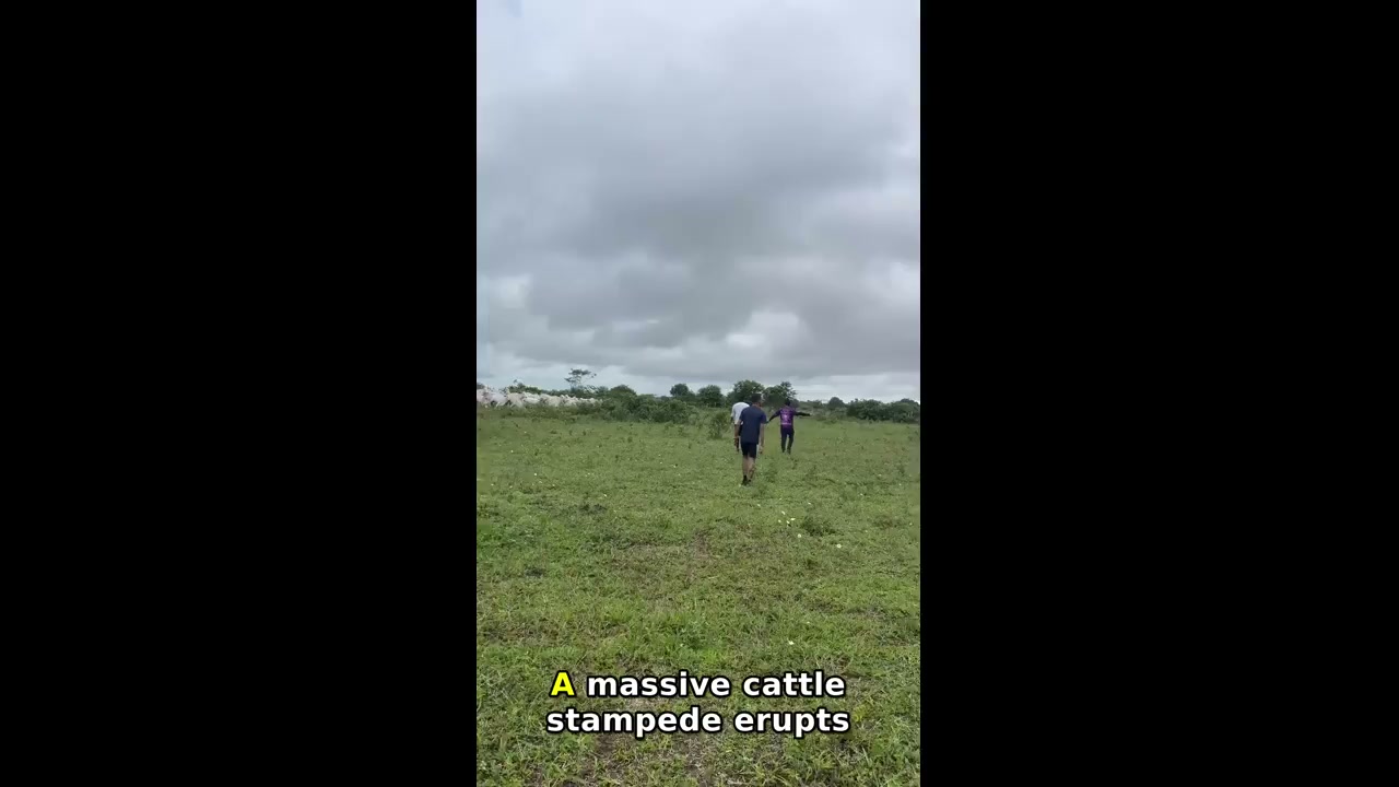 Wild cattle stampede sparks chaos in João Pessoa!