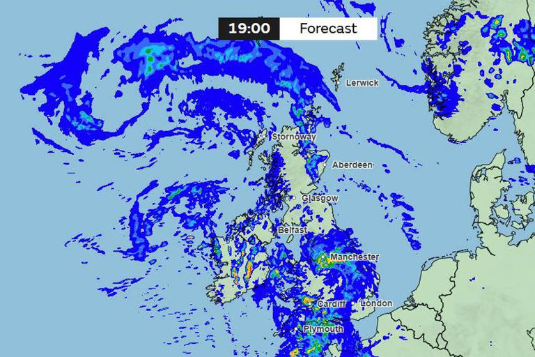 Met Office says UK faces 21 hours of rain in days as 23 counties face ...