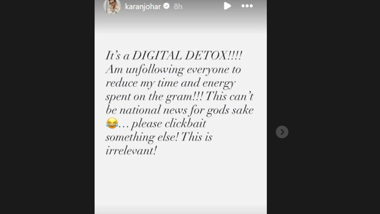 Karan Johar unfollows Shah Rukh, Alia, Kareena on Instagram; calls it ...