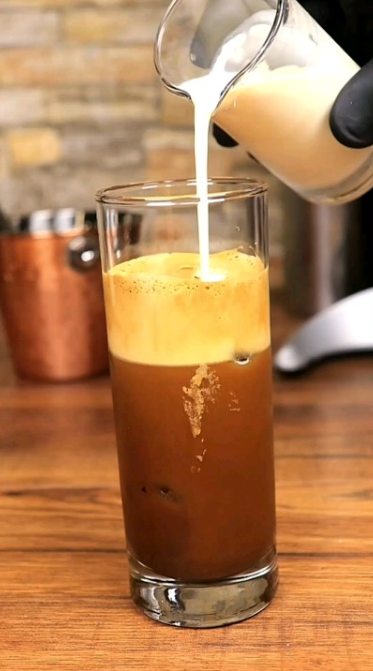 Creamy iced coffee bliss
