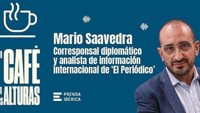 El periodista Mario Saavedra, protagonista este sábado en 'Un café en ...
