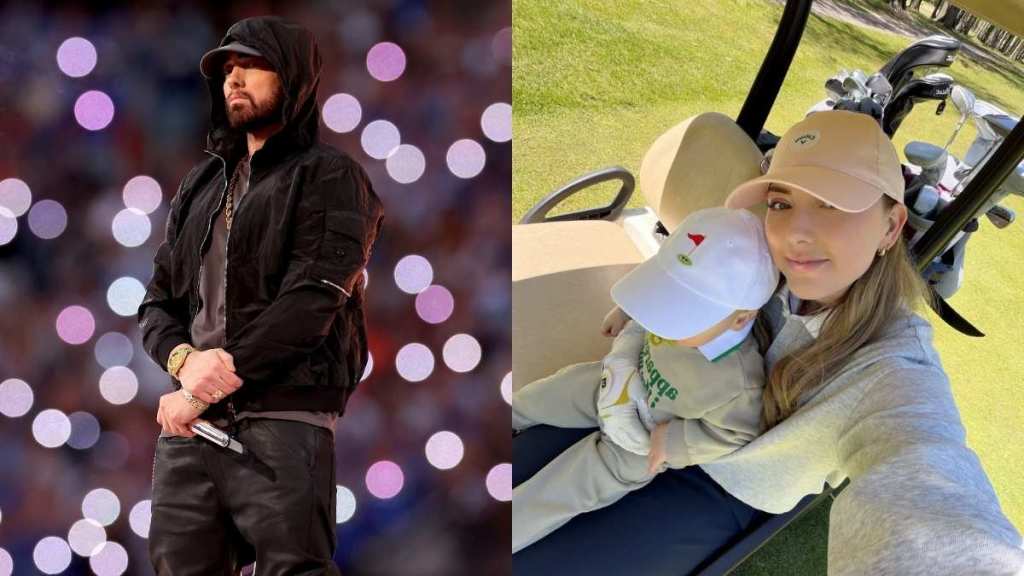 Eminem's daughter Hailie Jade's son steals the show as mini ring bearer