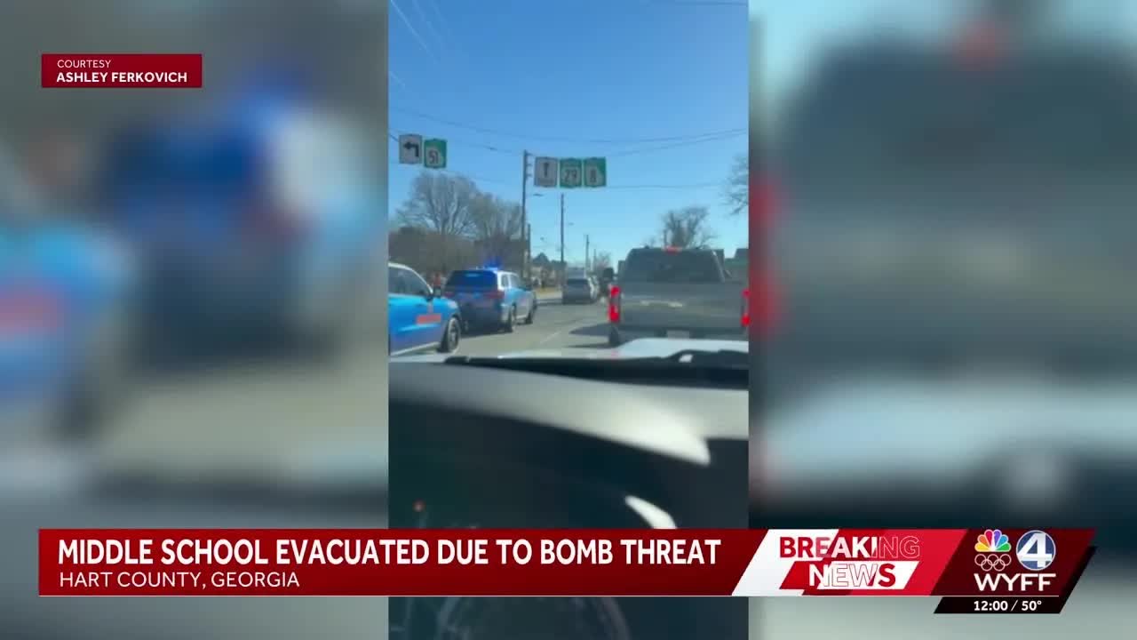 Hart County Middle School bomb threat evacuation