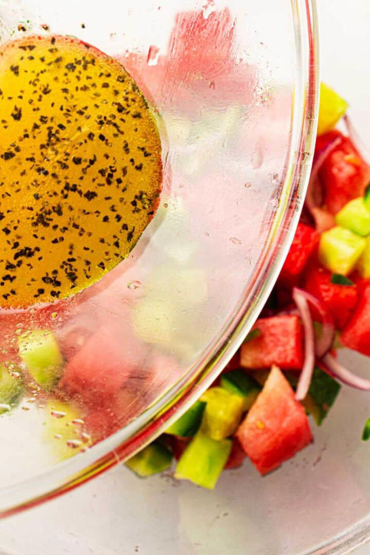 Watermelon feta salad
