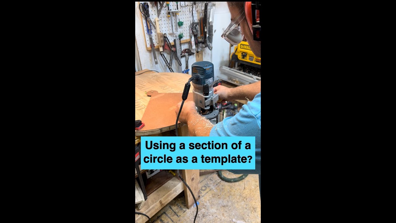 Circle jig - easy and fast #woodworking #woodworkingtools #jigs