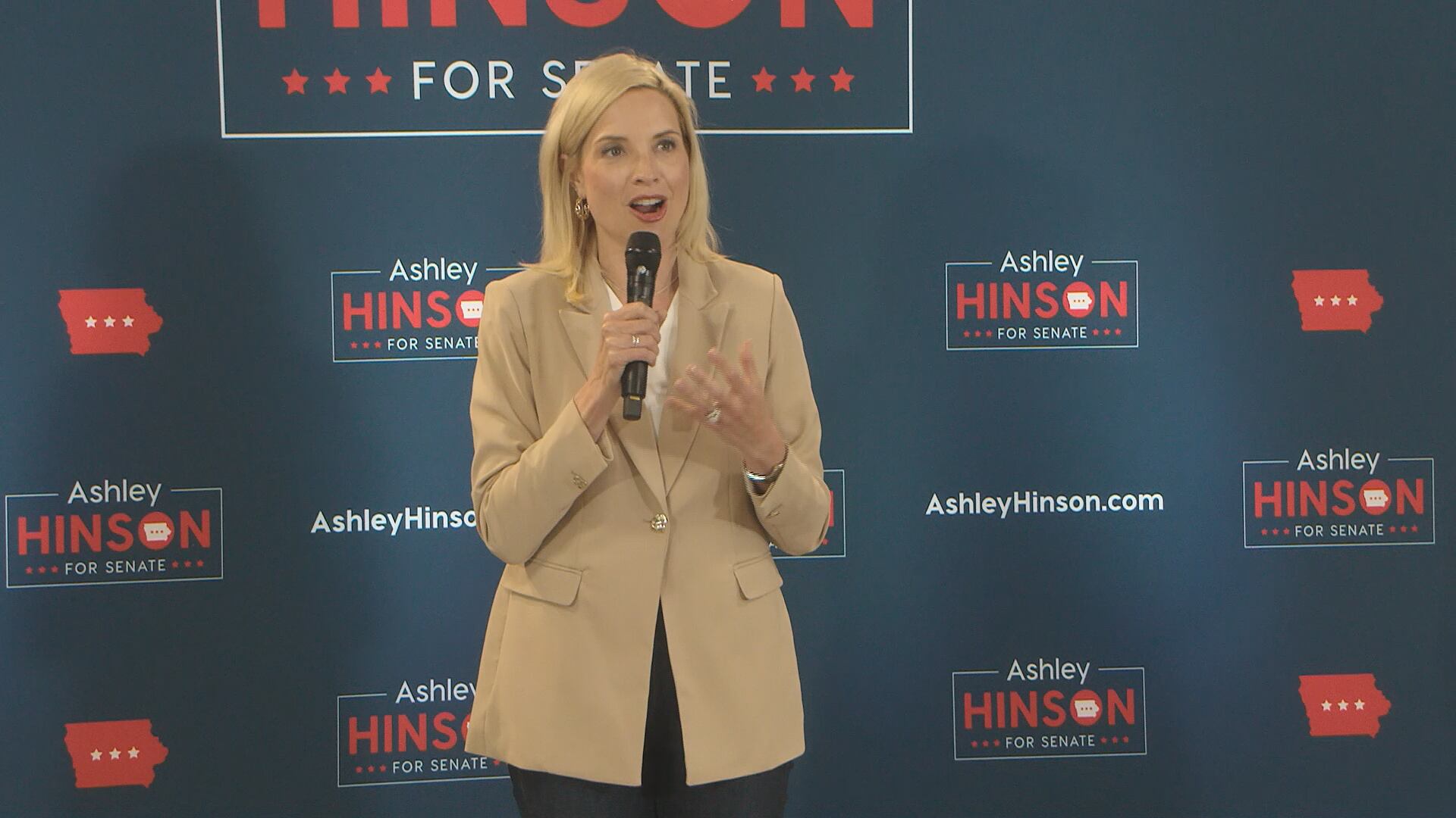 Hinson brings Senate campaign to NW Iowa