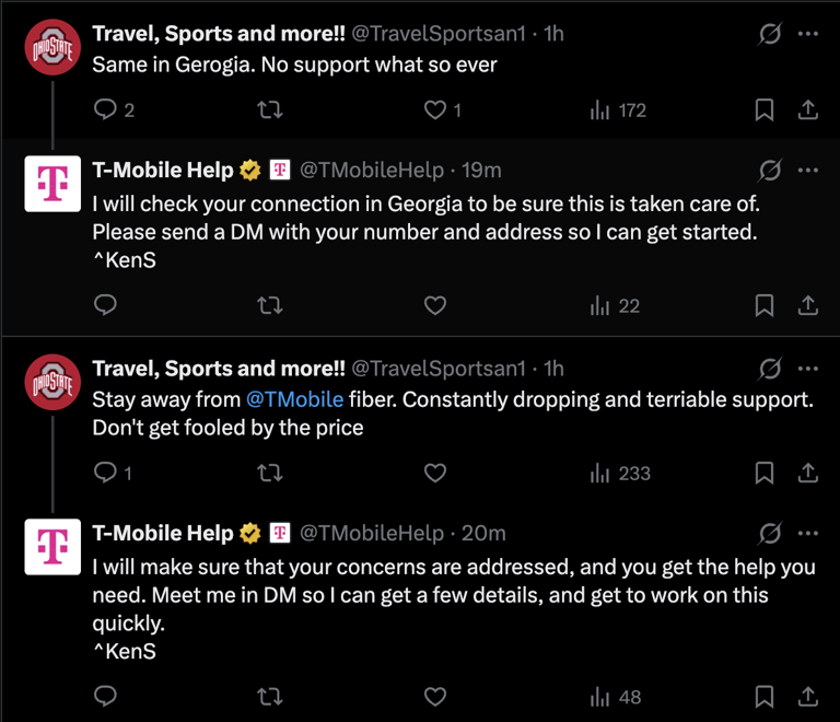 T-Mobile is down — users can't connect to fiber home internet