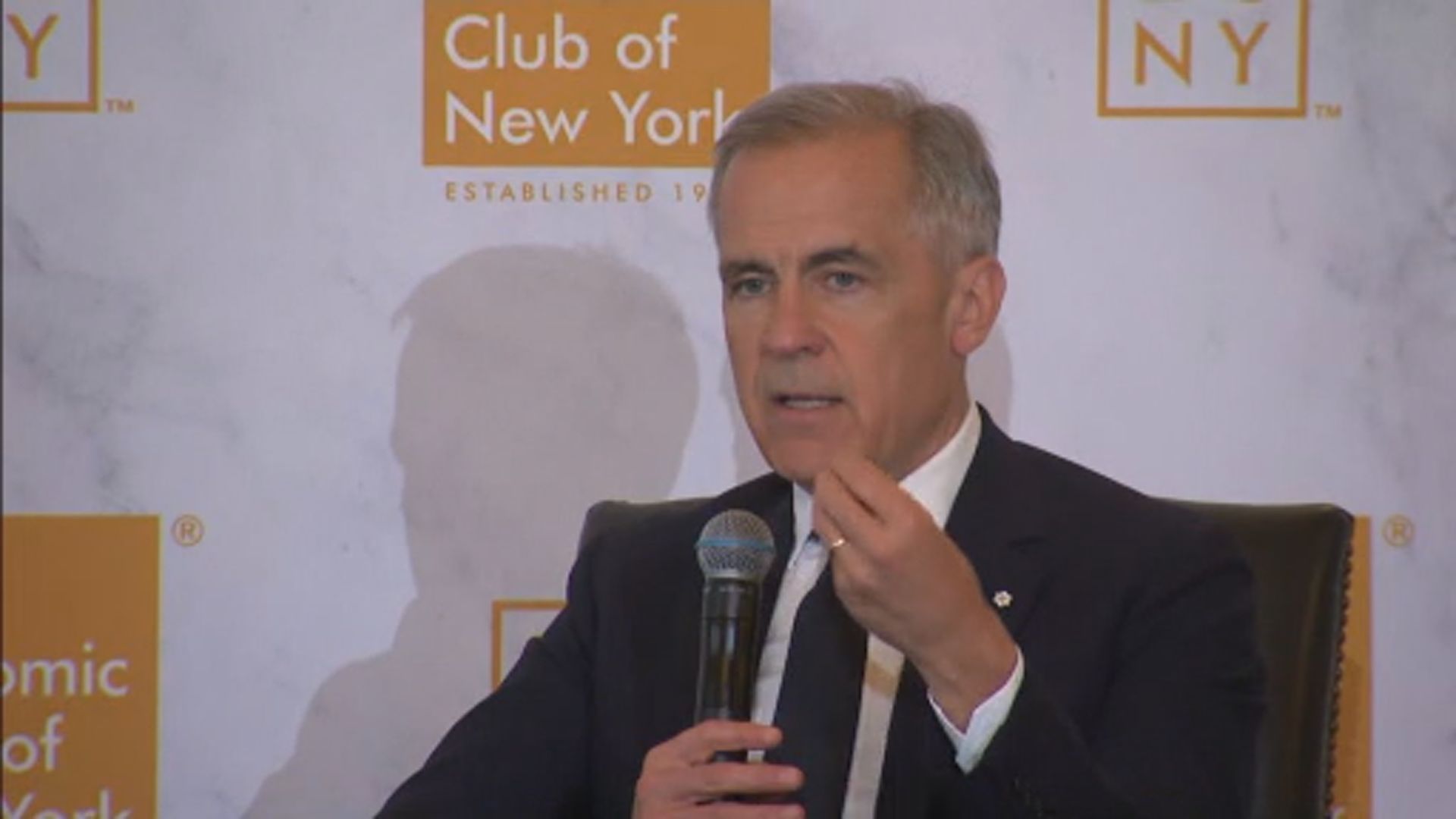 Carney pitches Canada to investors in New York speech