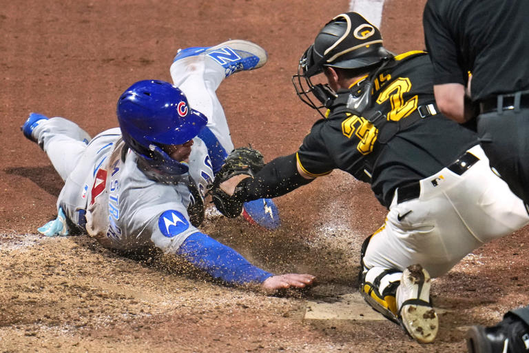 Happ homers again and Skenes loses his 3rd straight start as the Cubs ...